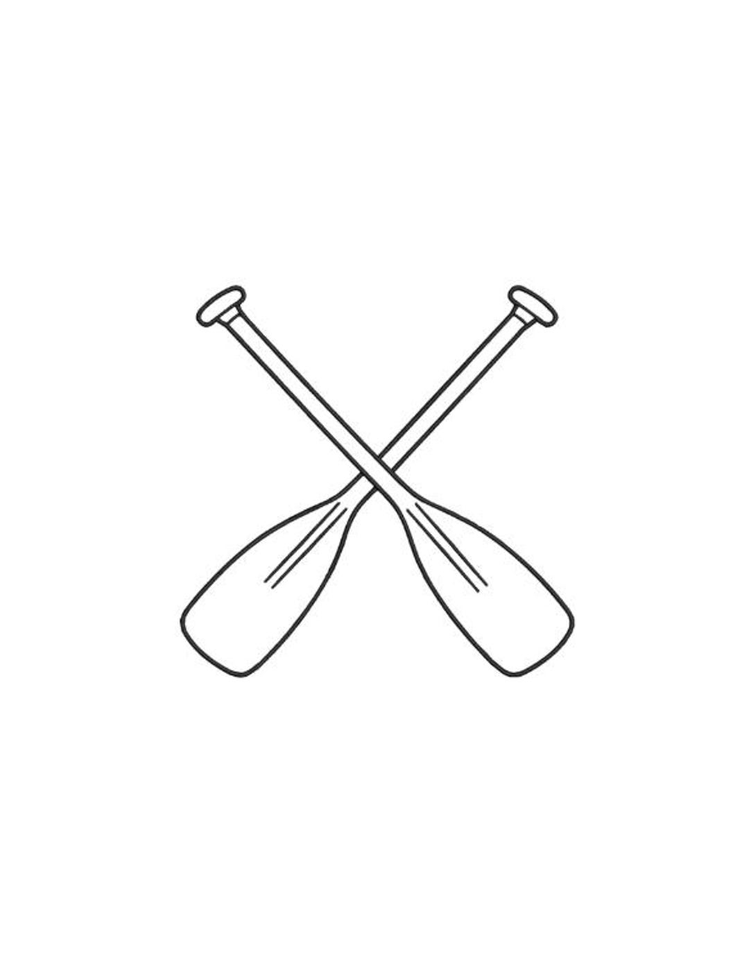Applique Canoe Paddles Outline Machine Embroidery File Download | 9 ...