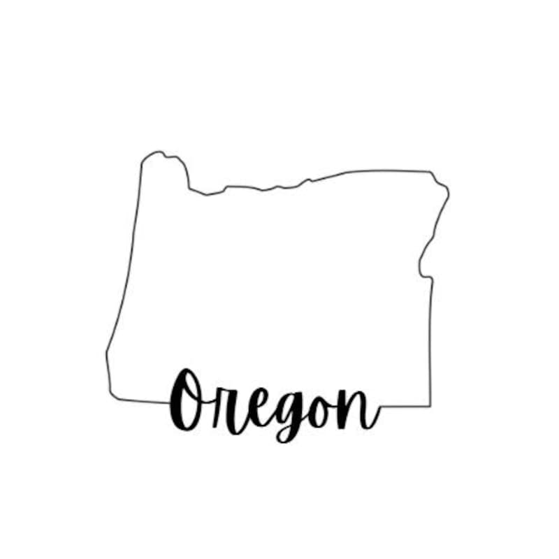 Oregon Outline - Etsy