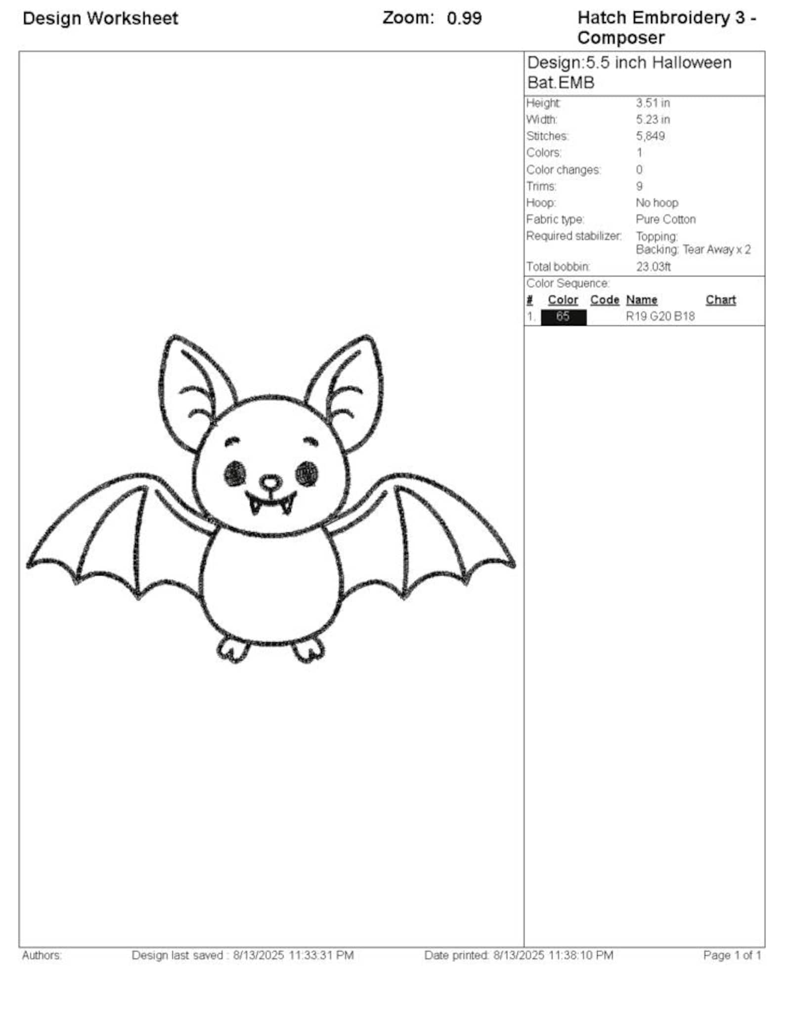 Halloween Bat Machine Embroidery Design: Instant Download - Etsy