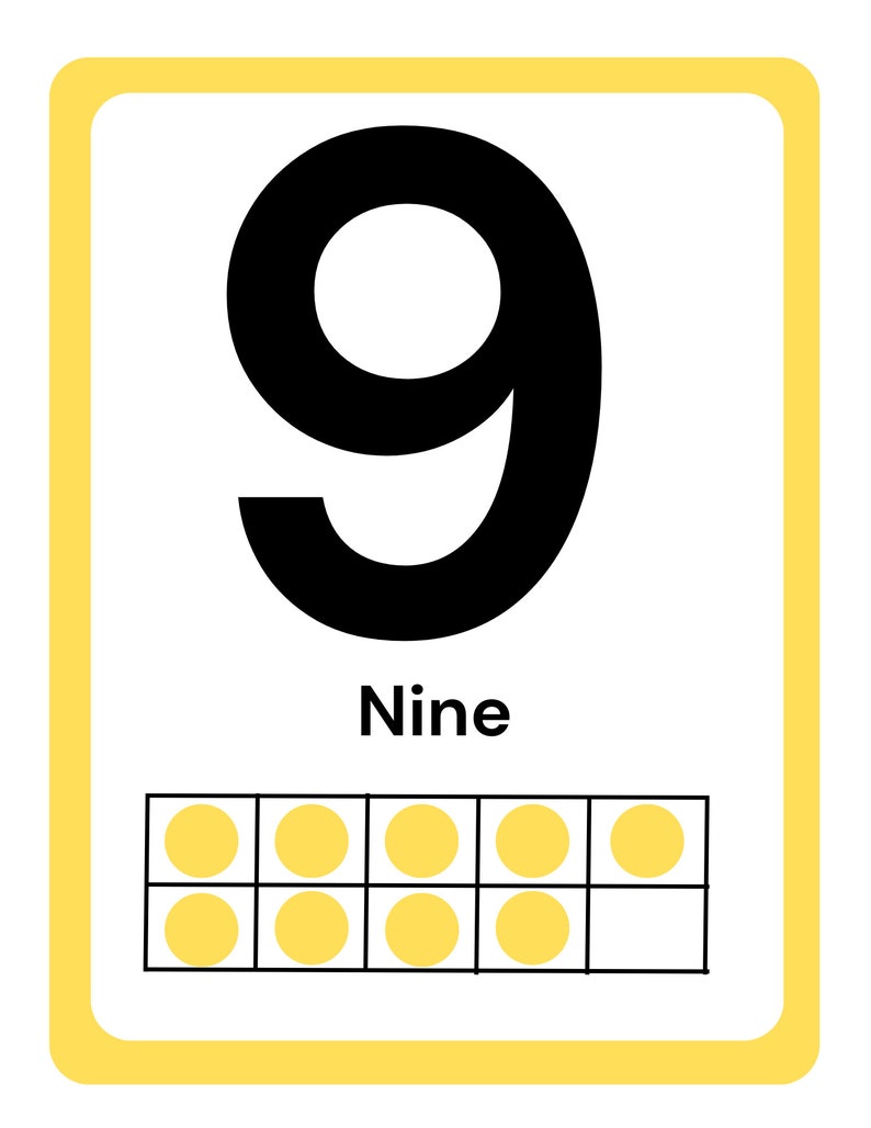 Printable Numbers 1 - 10 | Teacher Wall Decor | Daycare Learning | 1-10 ...