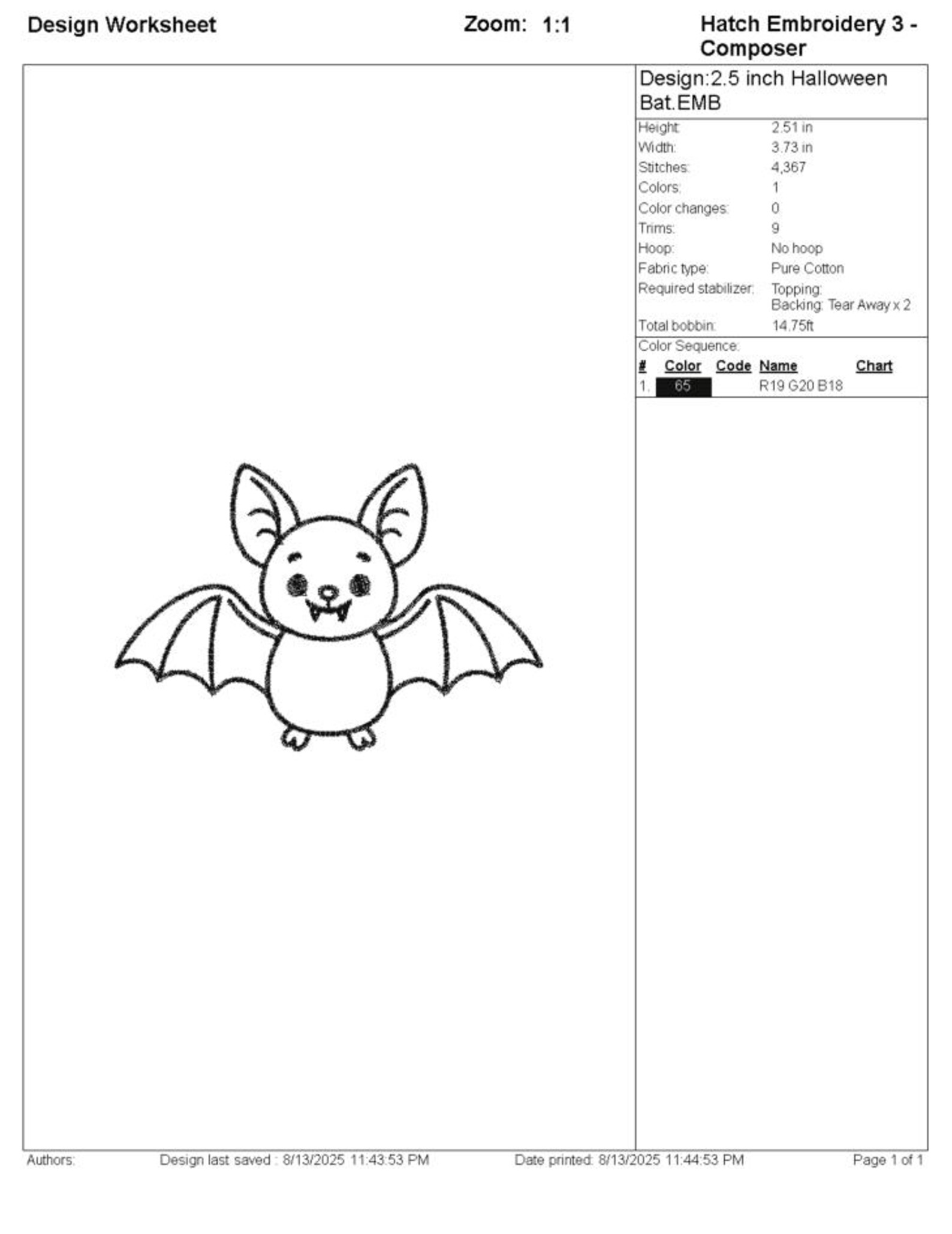 Halloween Bat Machine Embroidery Design: Instant Download - Etsy
