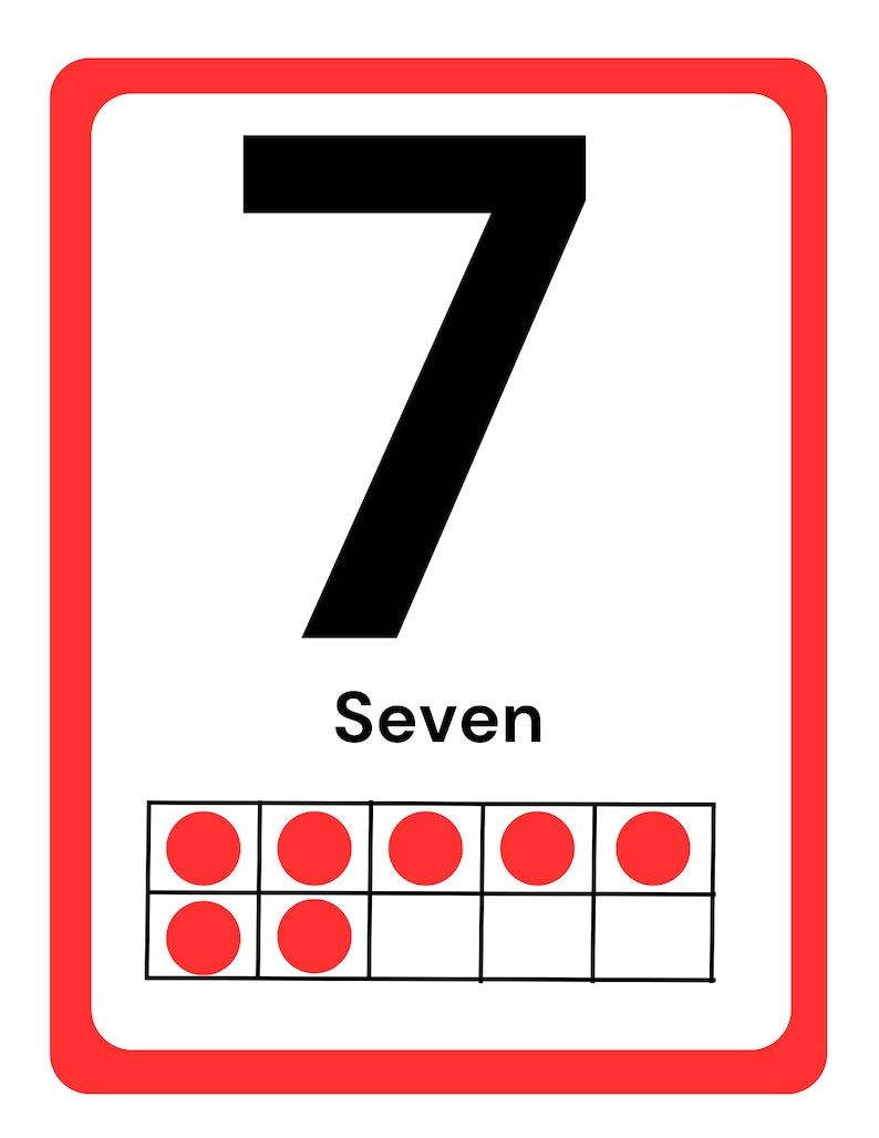 Printable Numbers 1 - 10 | Teacher Wall Decor | Daycare Learning | 1-10 ...