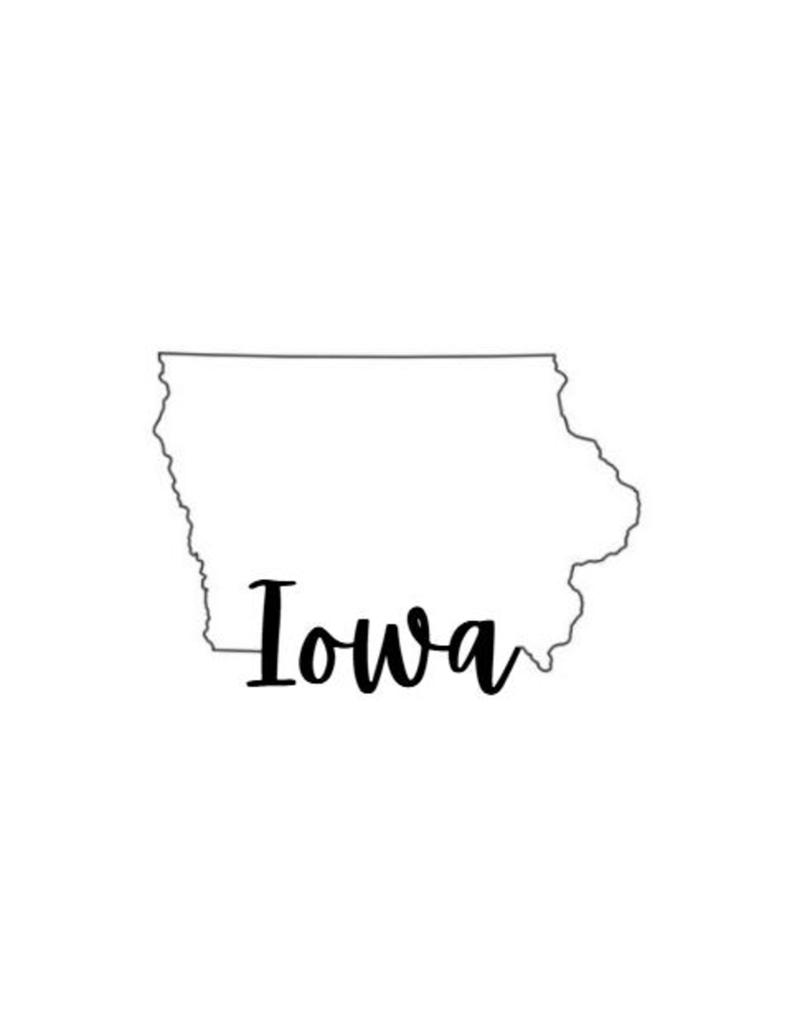 State Name | Iowa Outline | Machine Embroidery File Download | Script ...