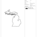State Name | Michigan Outline| Machine Embroidery File Download ...