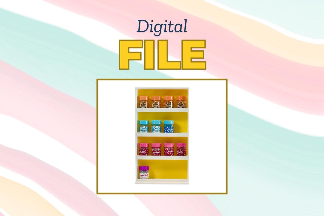 DIGITAL FILE | Miniverse Storage Rack for Spices | Miniverse STL/3MF ...