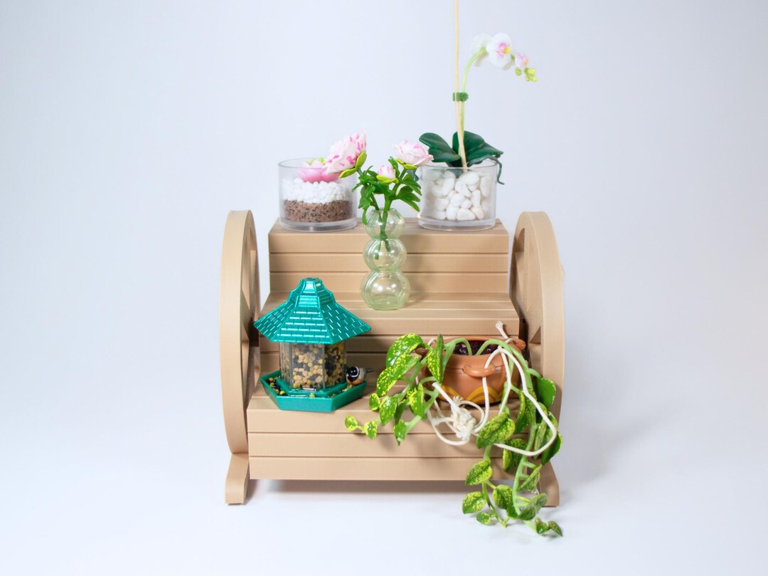 3D Printed Miniverse Plant Stand | Miniverse Flower Display | 1:6 Scale ...