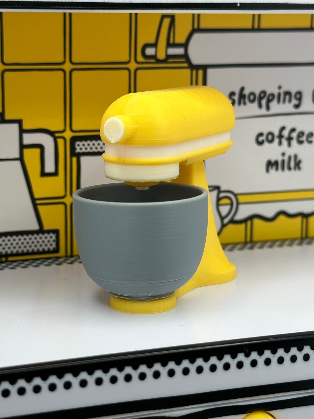 3D Printed Countertop Mixer for Mini Verse Kitchen || Dollhouse Decor ...