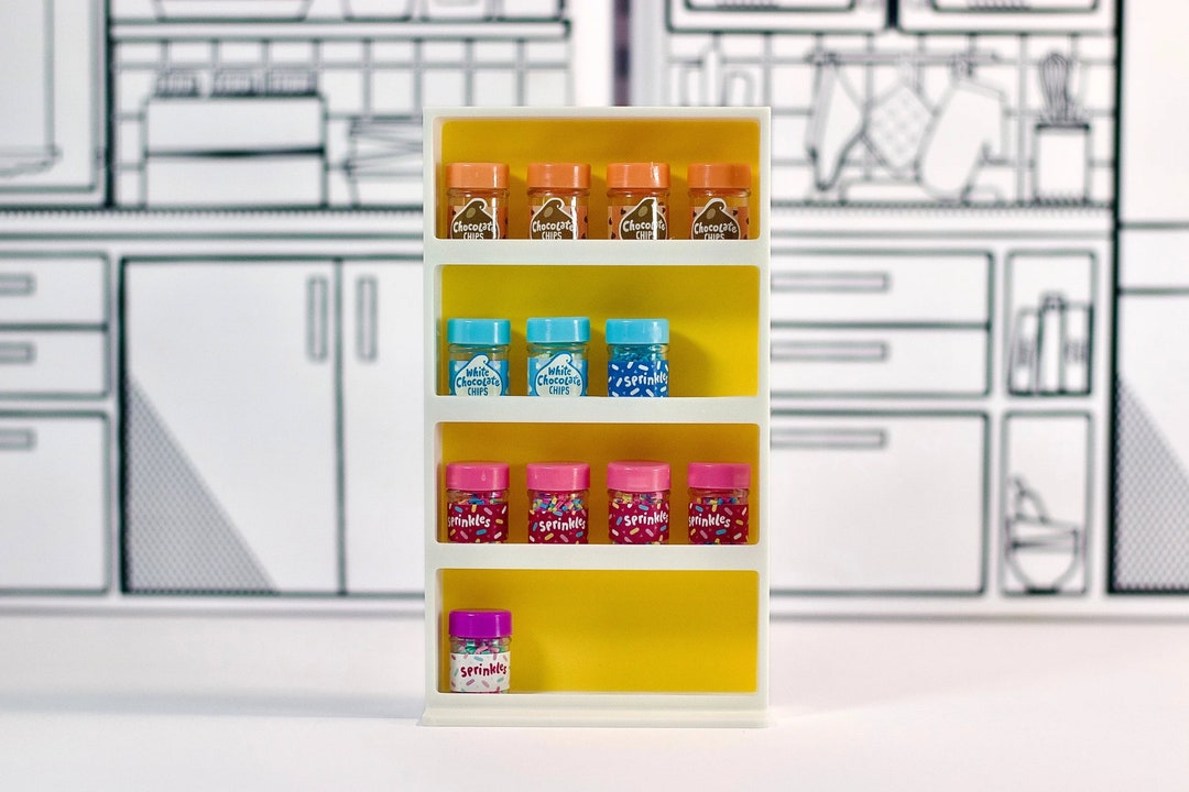 Miniverse Kitchen Spice Rack Displays up to 16 Mini Verse Spices 3D ...