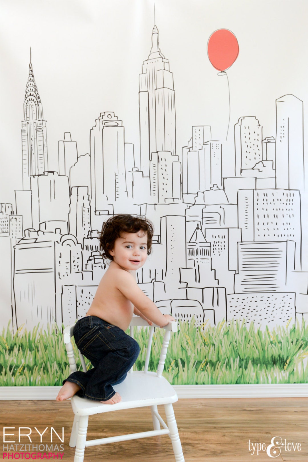 New York City Skyline, Vinyl Photo Backdrop, 8ft X 8ft, With 3" Pole ...