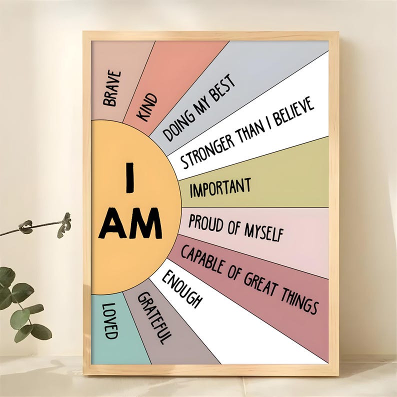 Motivational Self Care Poster: Classroom Counselor Office Decor ...