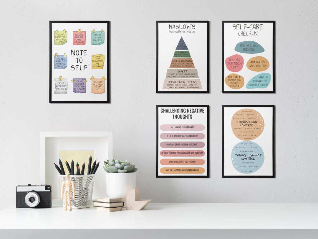 Kids Motivational Self Care Posters for Classroom Decor Counselor ...