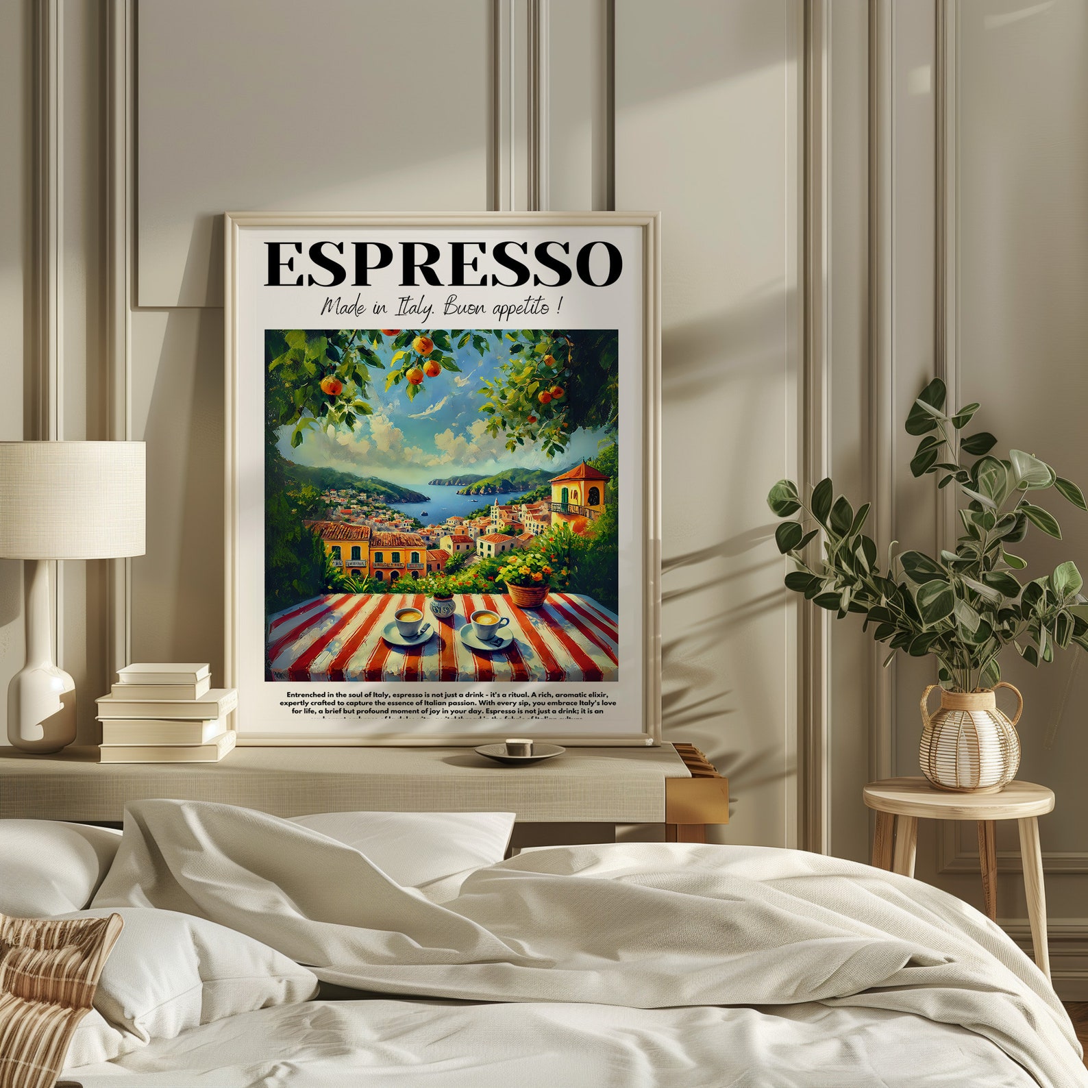 Coffee Poster, Italian Espresso Print, Kitchen Decor, Retro Coffee Art ...