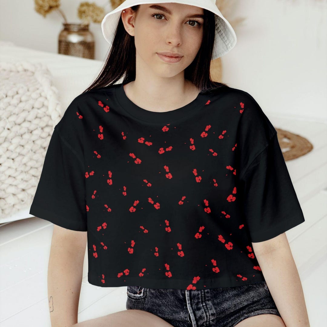 Red Poppy Pattern Digital Design Seamless Floral Artwork for T-shirts ...