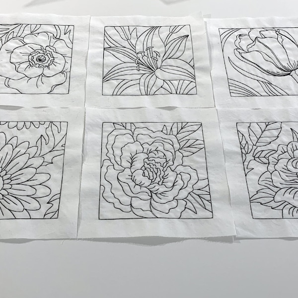 Flower Quilt Blocks - Etsy