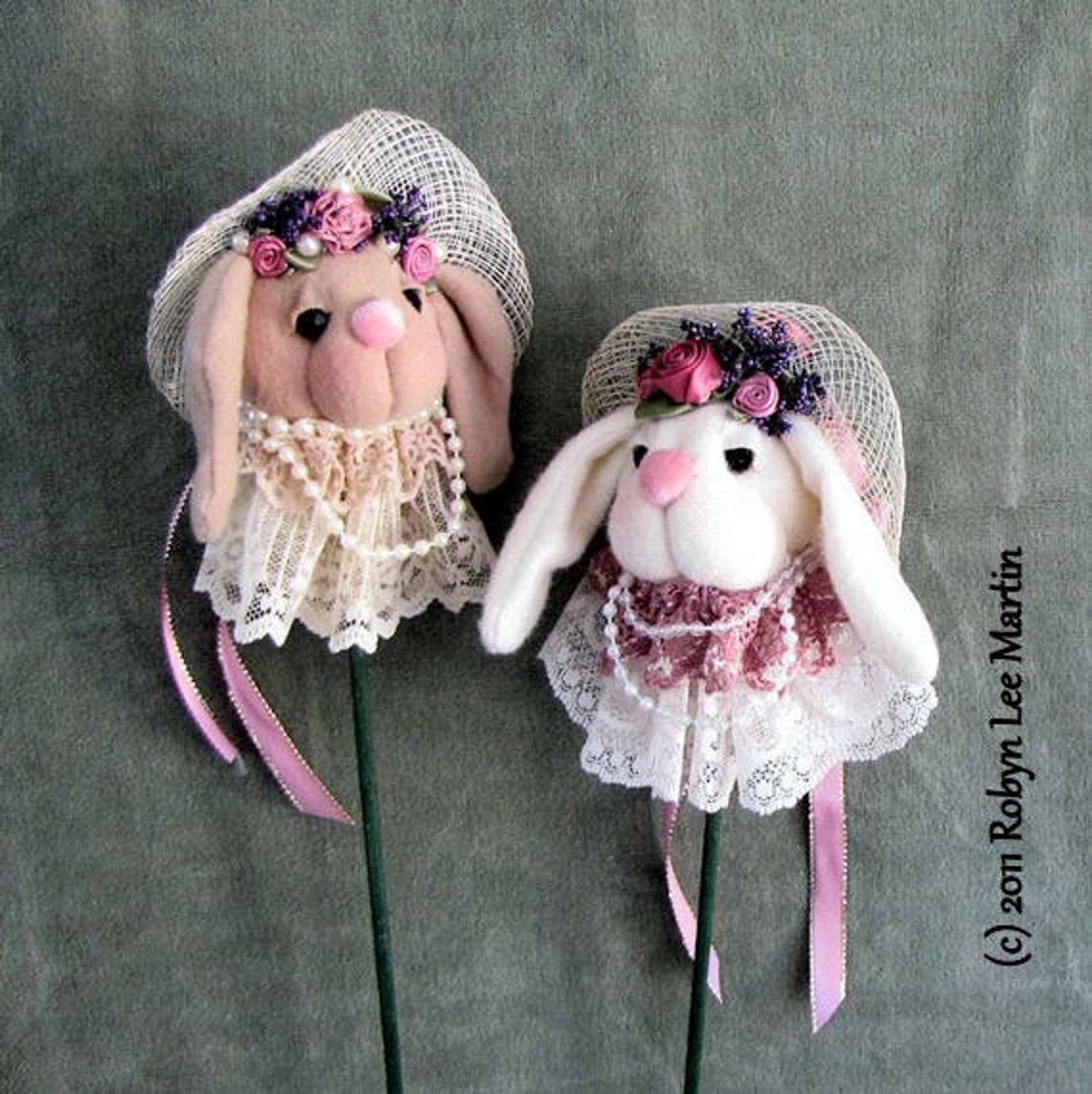 PDF Pattern Primitive Bunny Plant Poke Pin Magnet | Etsy