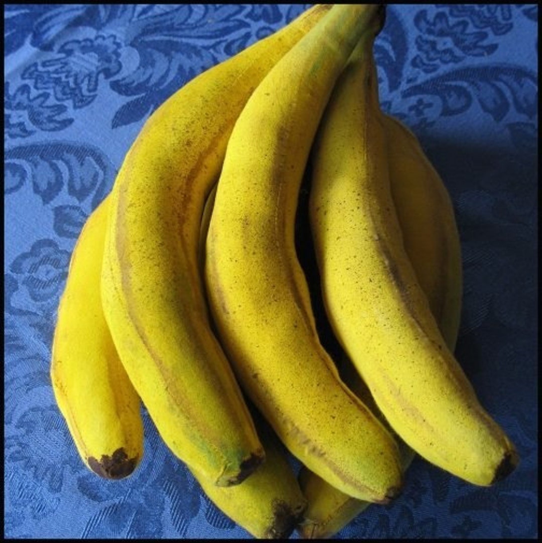 Banana Pattern, Primitive Banana, Fabric Faux Fruit, Primitive Fruit ...