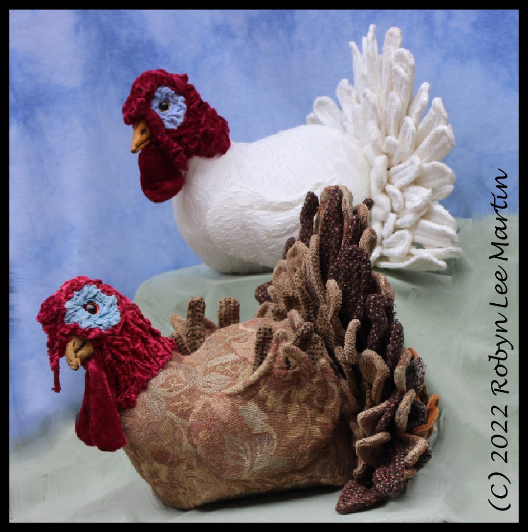 Primitive Turkey Pattern, Large Soft Sculpture Bird,fall Decoration - Etsy