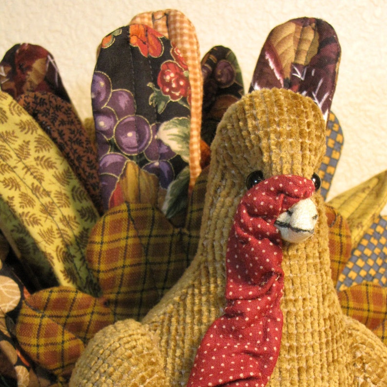 Primitive Turkey Sewing Pattern: Fall Fabric Bird (PDF Pattern) - Etsy
