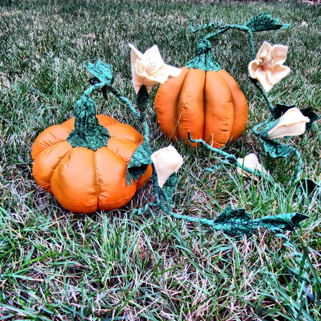 Fabric Pumpkin Pattern, Digital Pattern, Primitive Pumpkin, Fabric ...