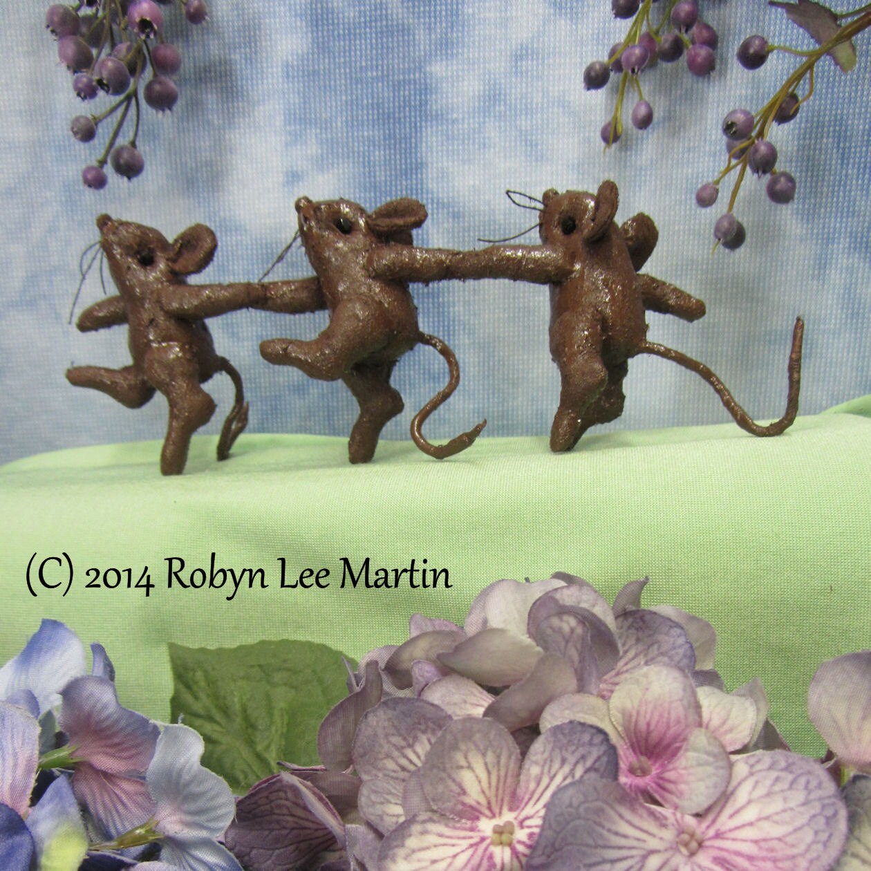 Primitive, Soft Sculpture Dancing Mice, Faux Chocolate Mice - Etsy