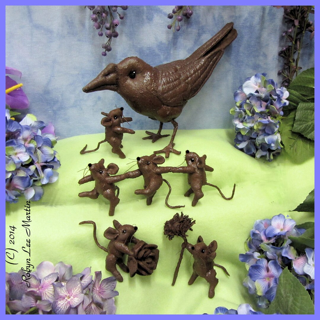 Primitive Crow and Mouse Fabric Sewing Pattern (digital Pattern) - Etsy
