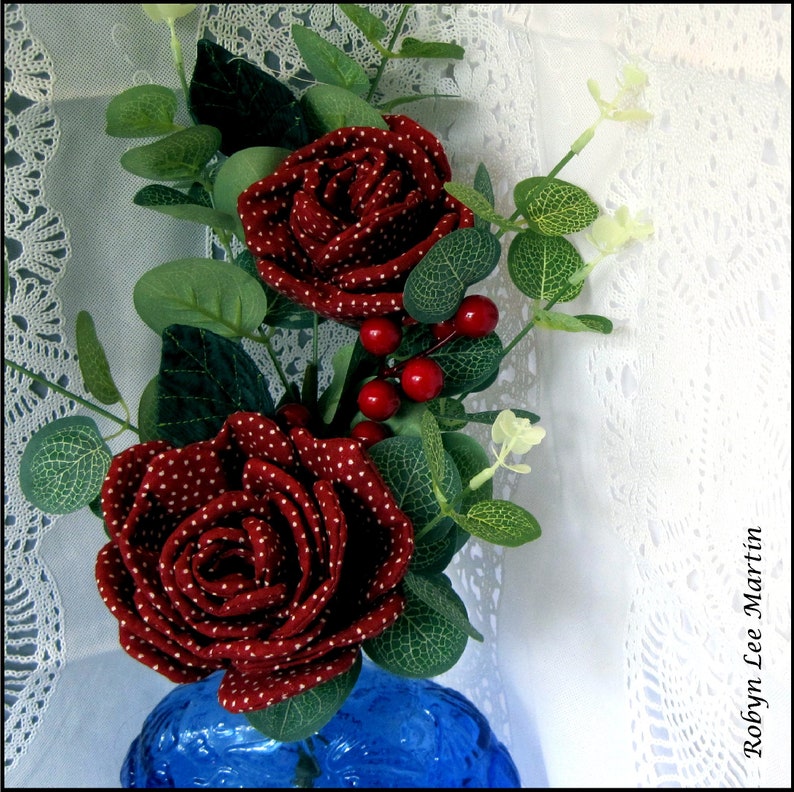 Fabric Rose Sewing Pattern: Soft Sculpture Flowers (PDF Pattern) - Etsy