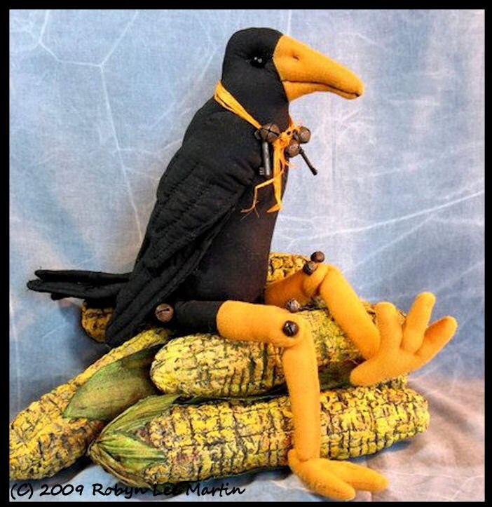 Primitive Pattern Crow Primitive Doll Blackbird sewing - Etsy UK