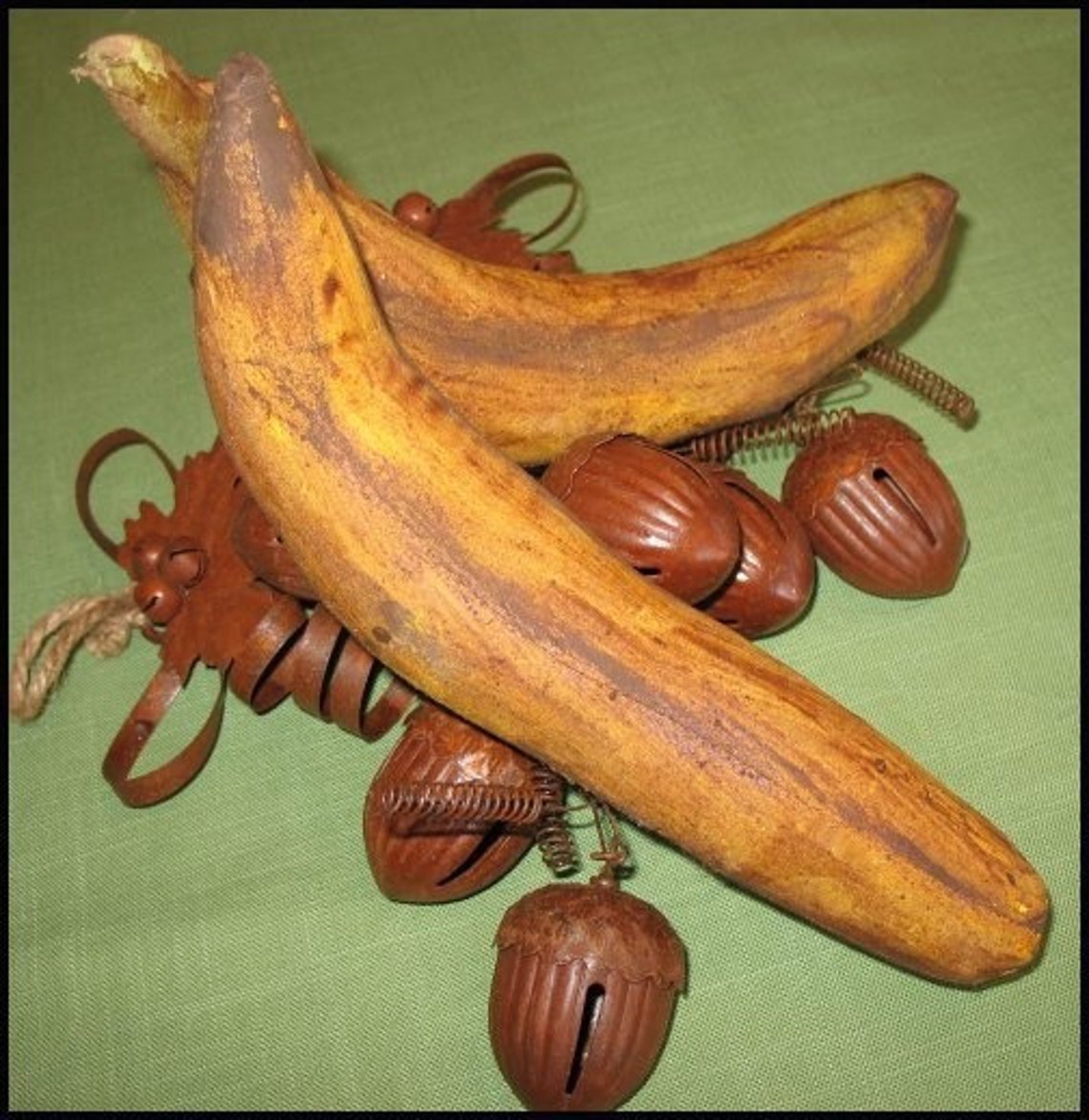 Banana Pattern, Primitive Banana, Fabric Faux Fruit, Primitive Fruit ...