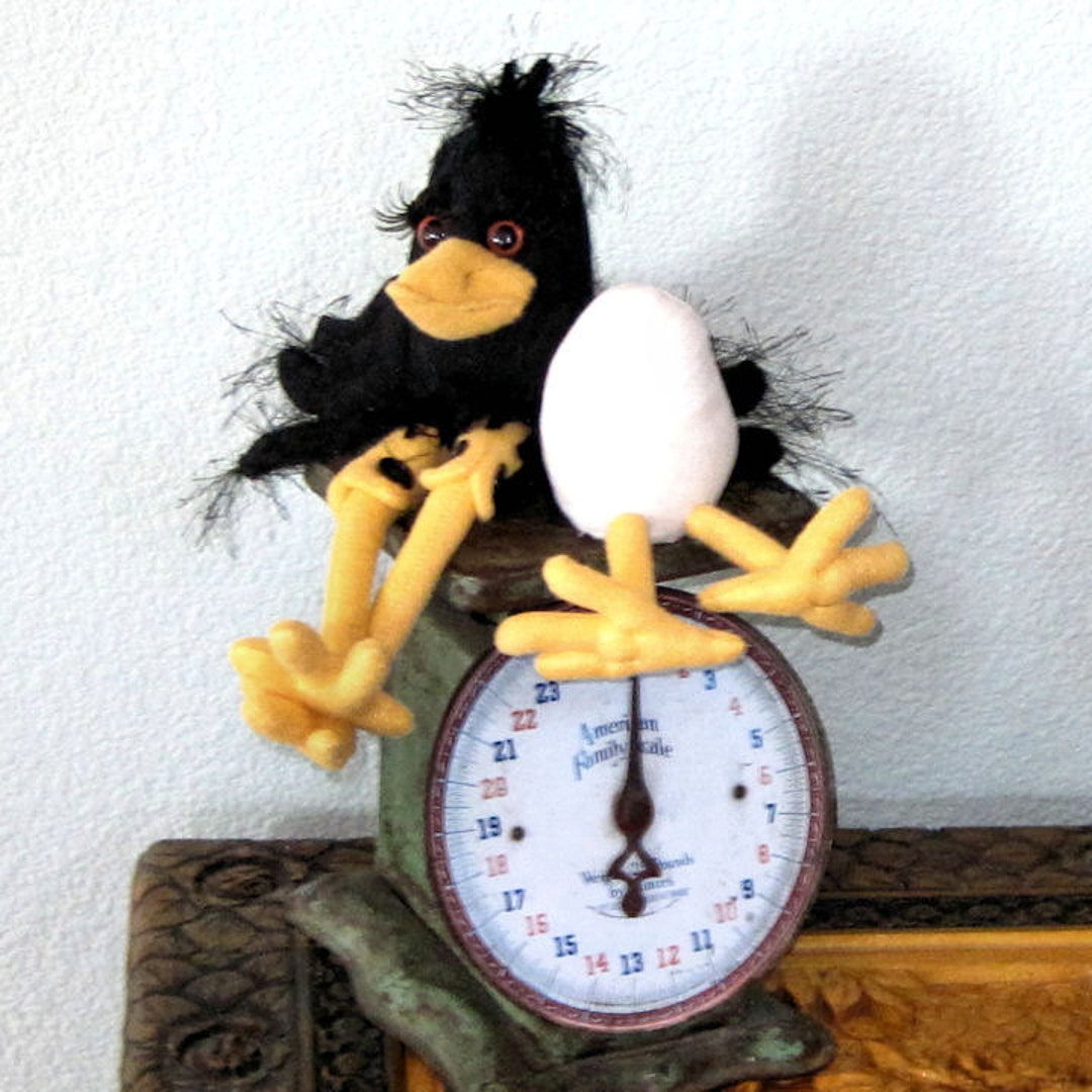 Primitive Crow Doll Pattern: Raven & Egg (digital Download) - Etsy