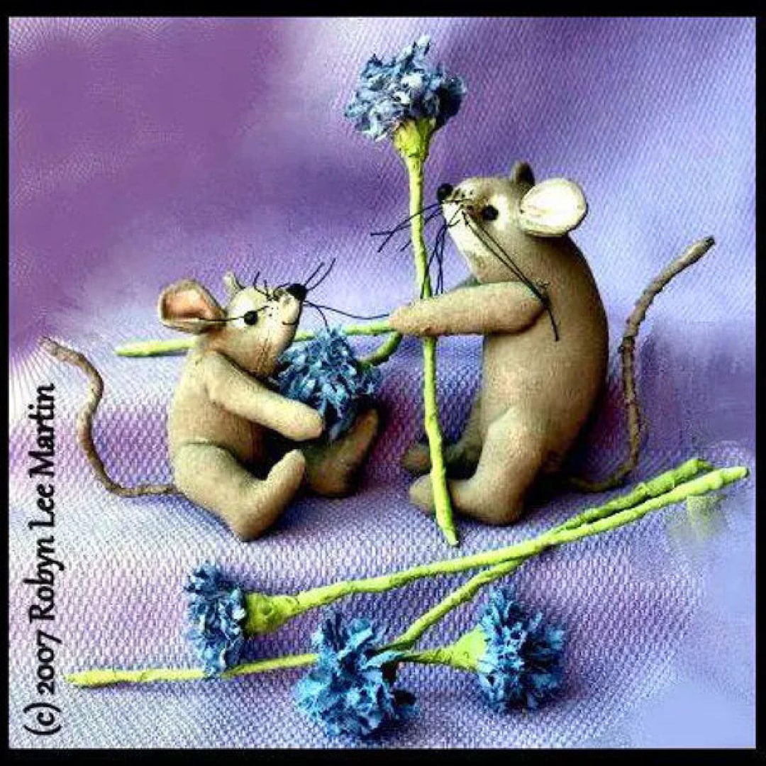Primitive Mouse Sewing Pattern: Maynard & Max Fabric Doll (digital ...