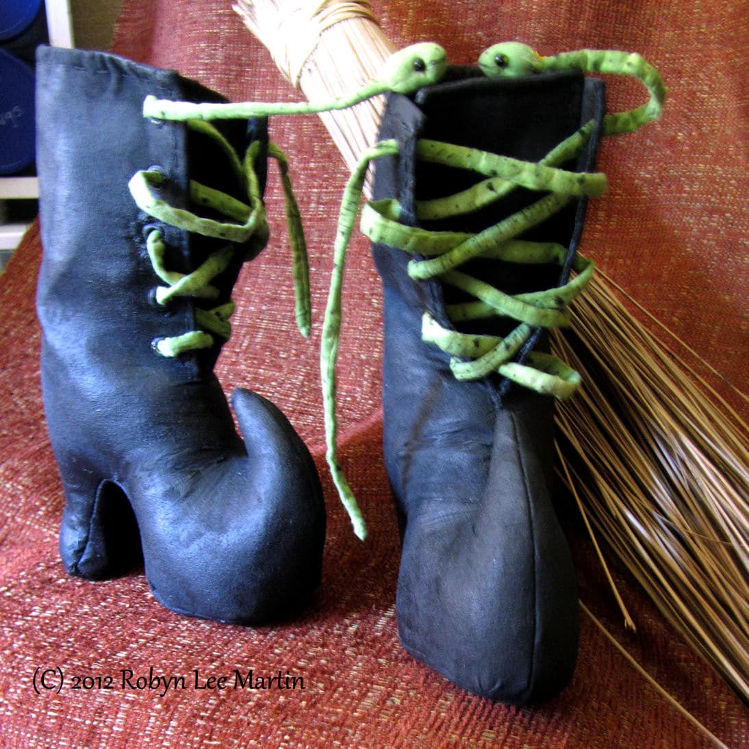 Witch Boot Pattern Fabric Witch Boots Snake Sewing Pattern - Etsy