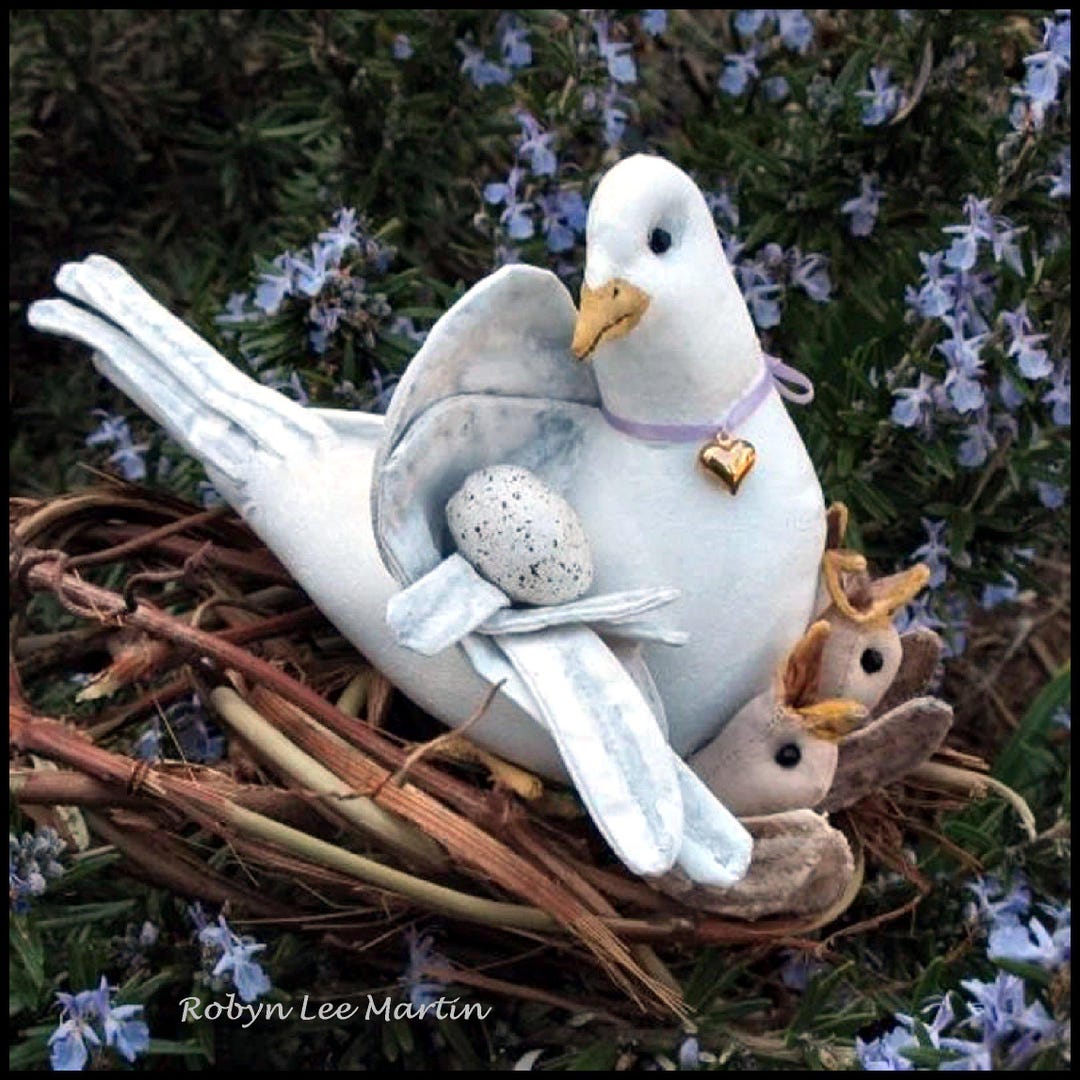 Bird Pattern, Primitive Dove, Baby Birds, Hatching Birds, Sewing ...