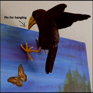 Primitive Fabric Crow, Wall Decor , Black Prim Crow -farmhouse Decor - Etsy