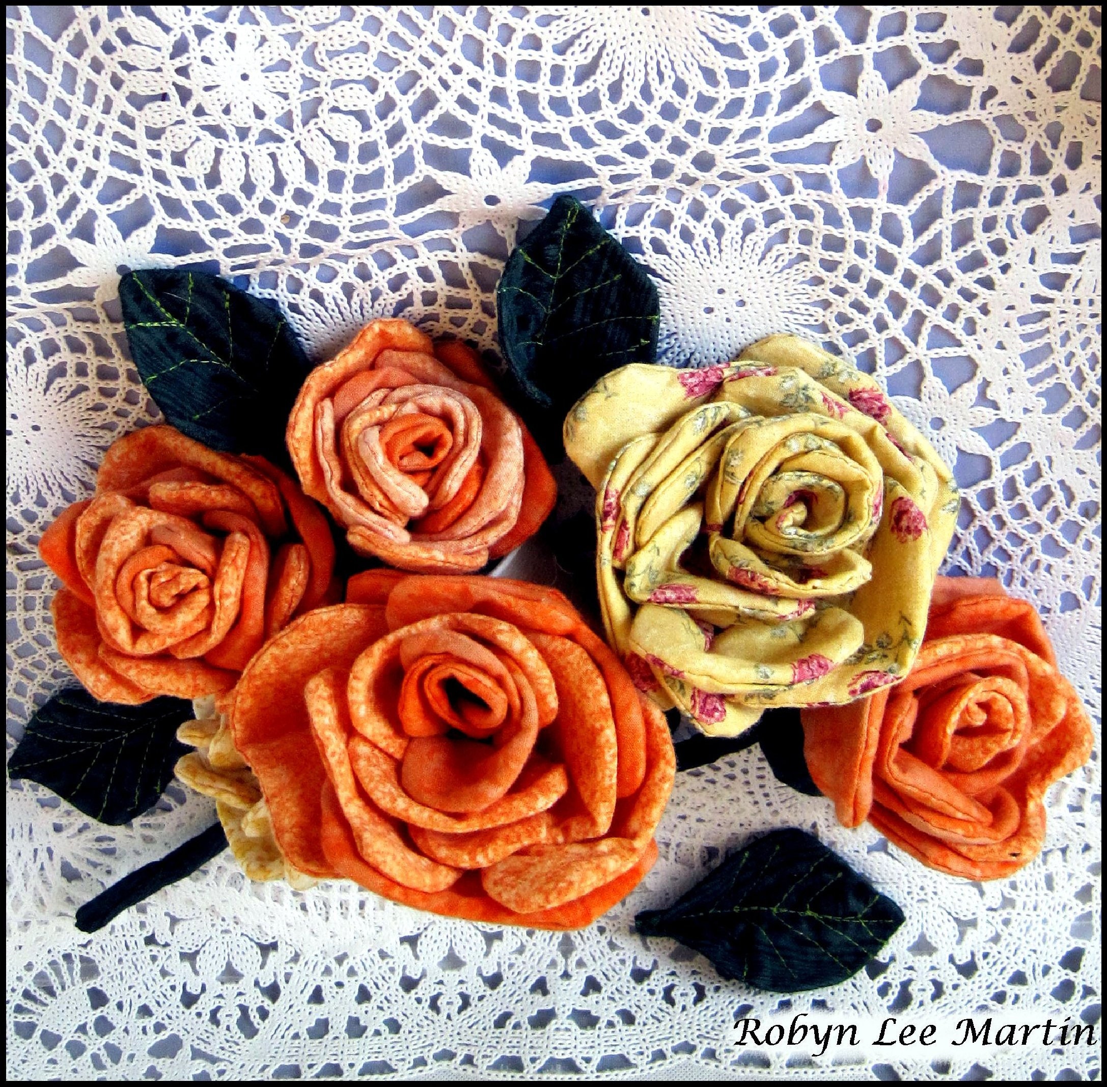 Fabric Rose Sewing Pattern: Soft Sculpture Flowers (PDF Pattern ...