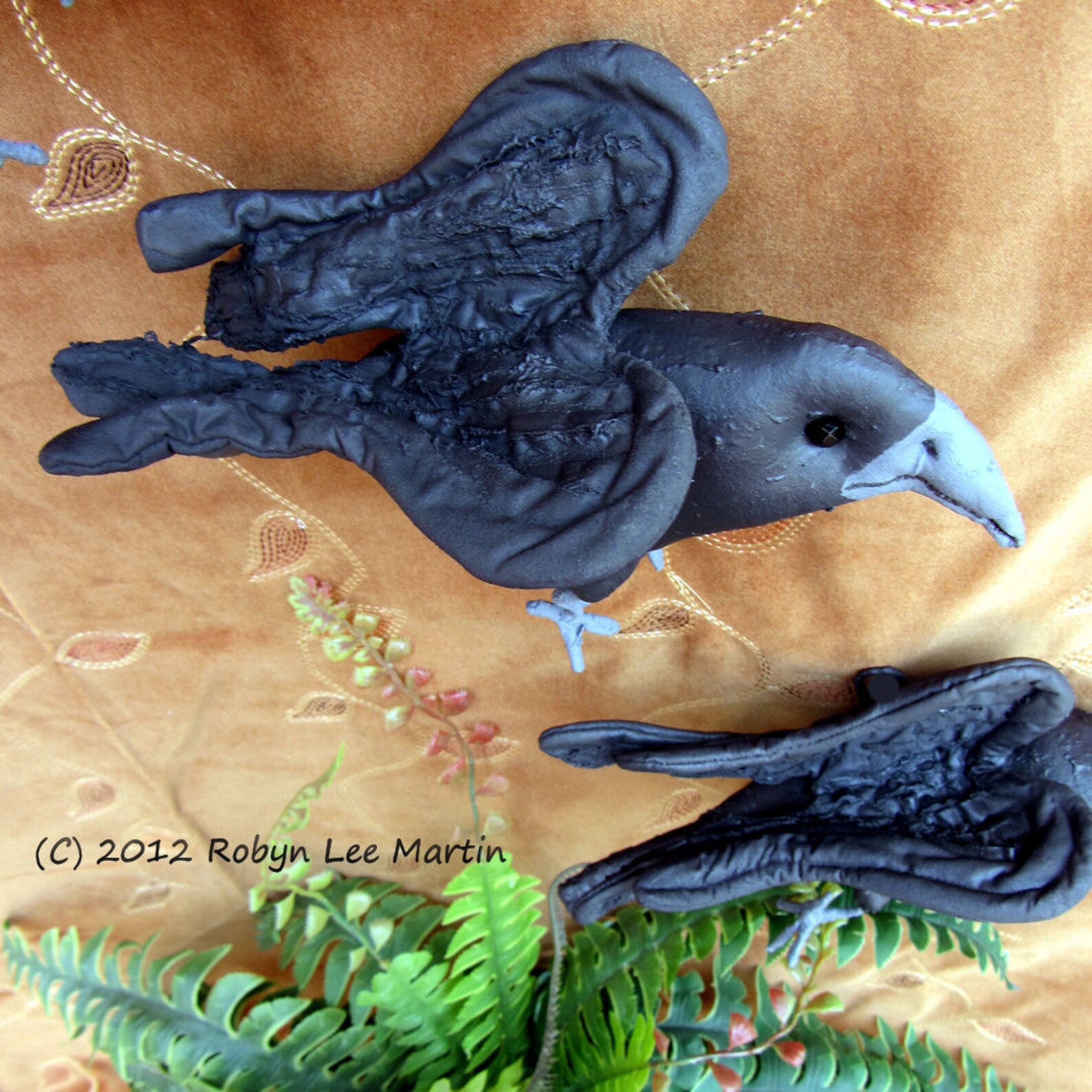 Crow Pattern Primitive Crows Wall Hanging Soft Sculpture - Etsy UK