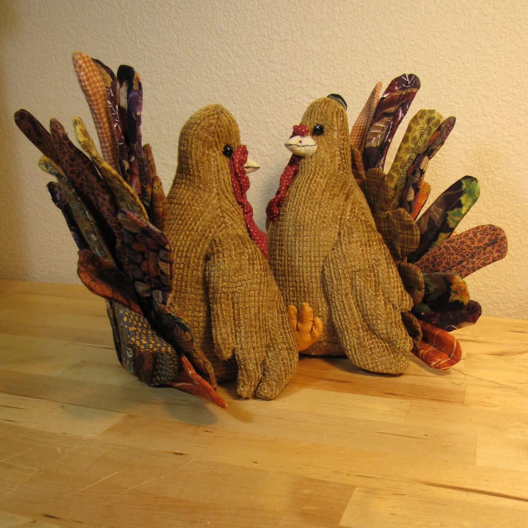 Primitive Turkey Sewing Pattern: Fall Fabric Bird (PDF Pattern) - Etsy