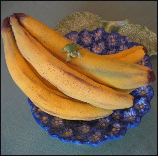 Banana Pattern, Primitive Banana, Fabric Faux Fruit, Primitive Fruit ...