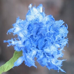 Primitive Fabric Flower Bouquet Pattern: Cornflowers, Carnations ...
