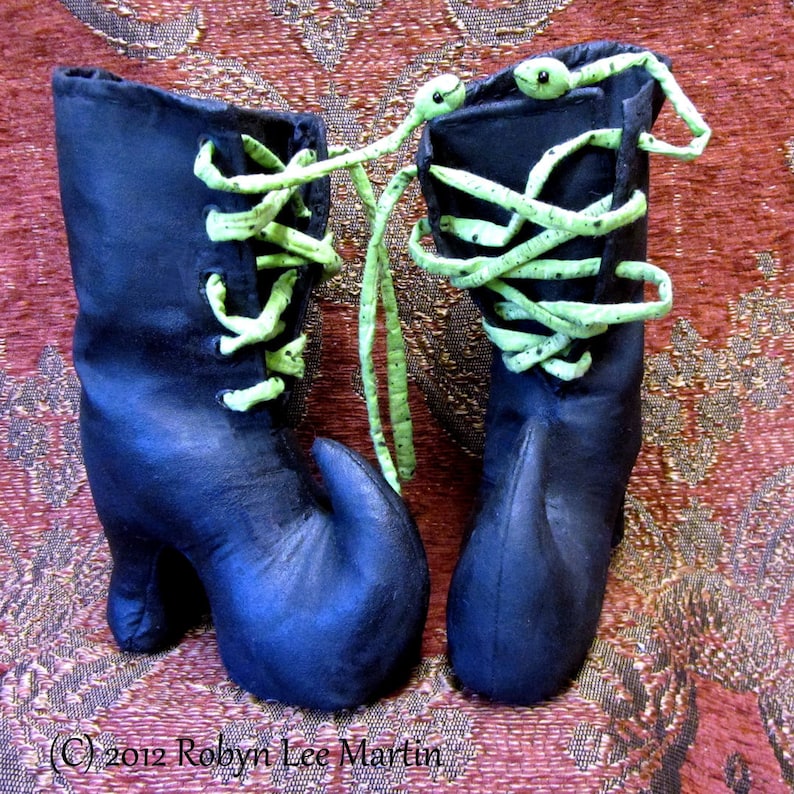 Witch Boot Pattern Fabric Witch Boots Snake Sewing Pattern - Etsy