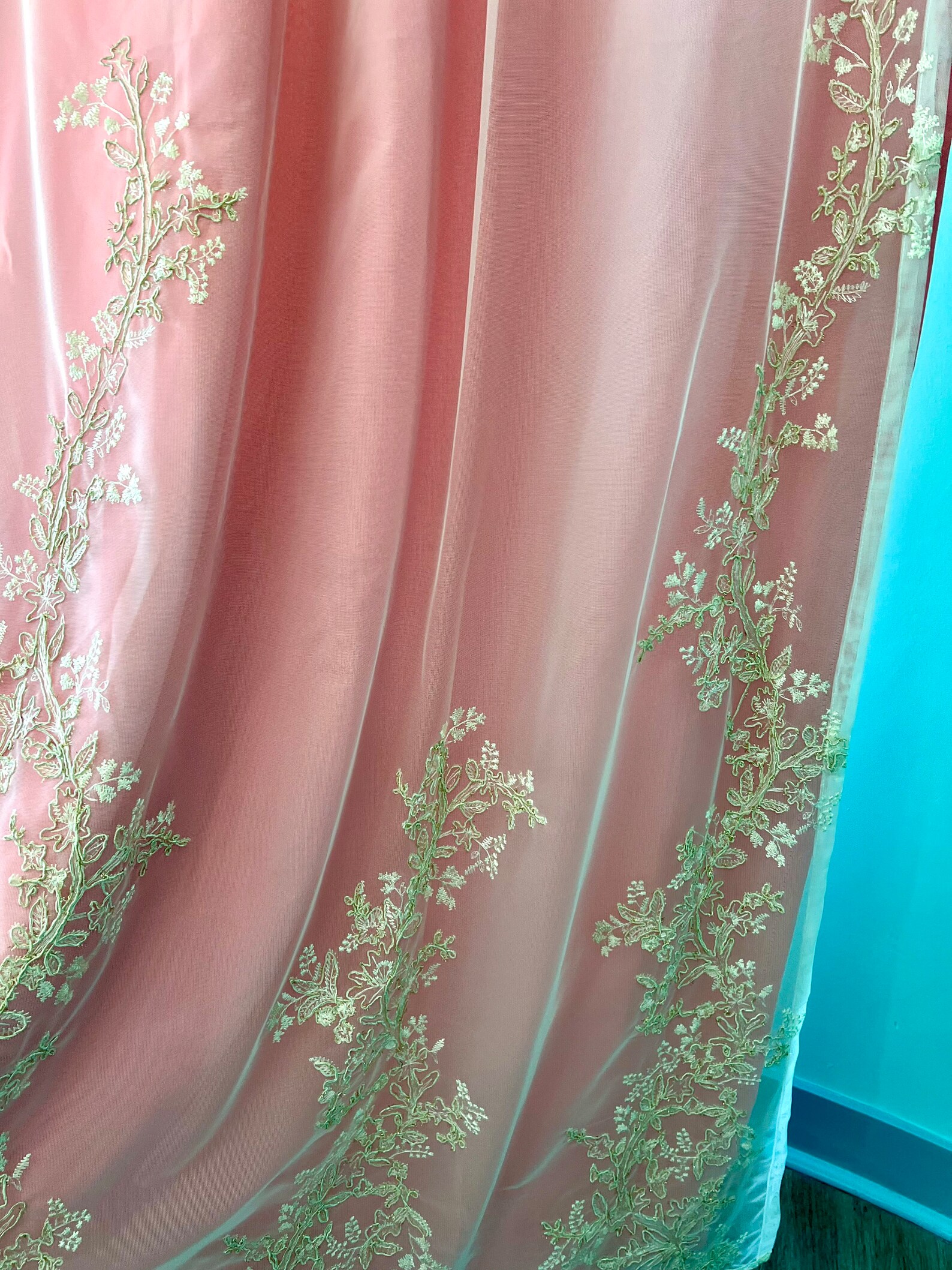 Luxury Double Layer Embroidered Bohemian Curtains for Living Room, High ...