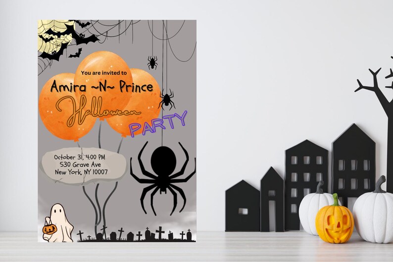 Halloween Party Invitation - Etsy