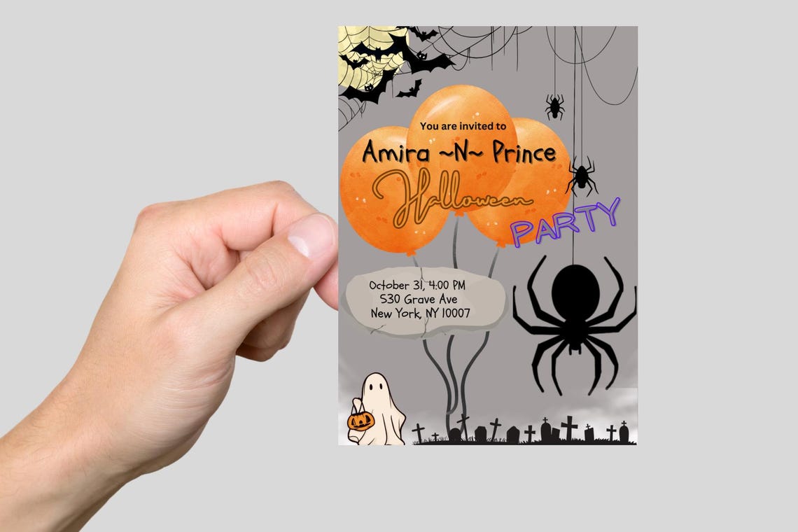Halloween Party Invitation - Etsy