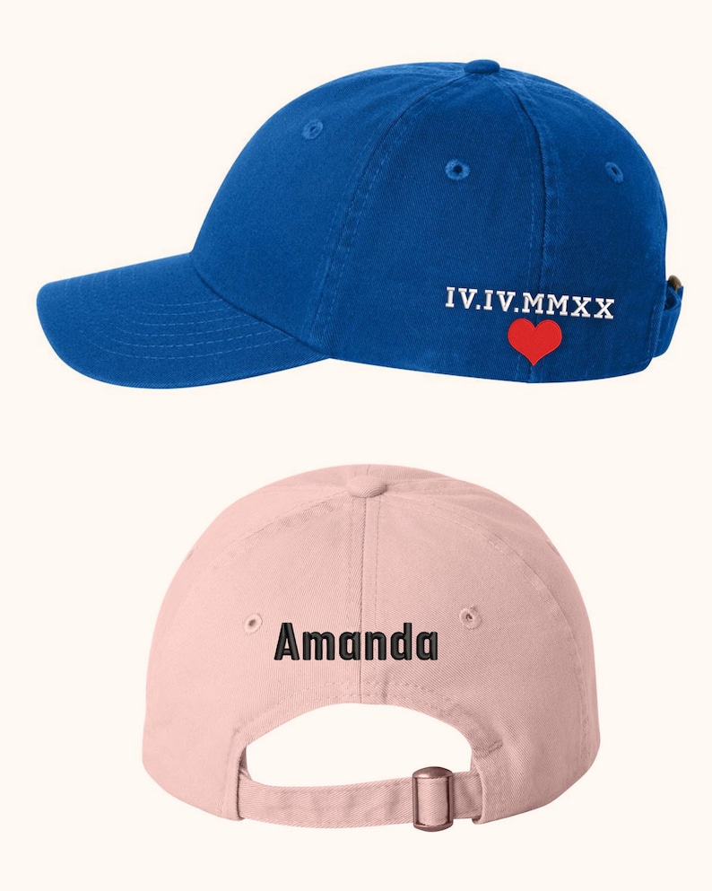 Custom Embroidered Outline Couples Hat From Photo, Couple Embroidery ...