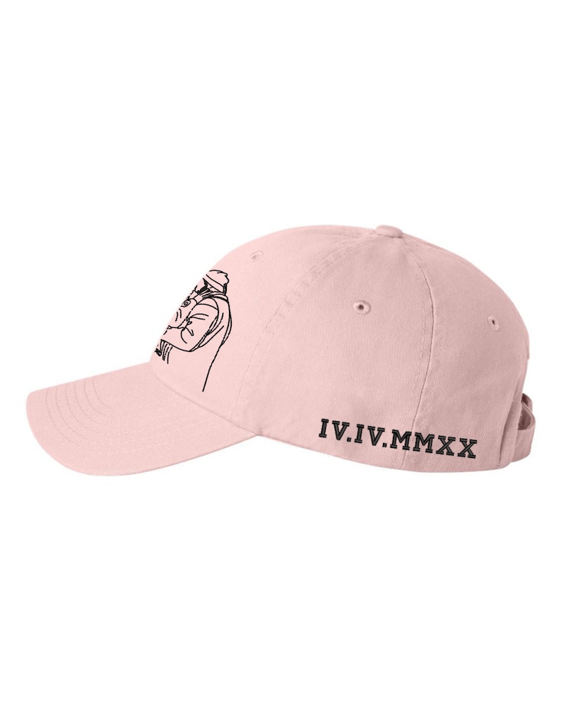 Custom Embroidered Outline Couples Hat From Photo, Couple Embroidery ...