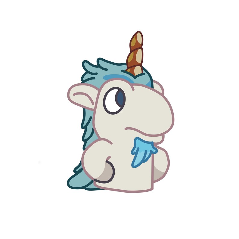 Unicorse Bluey family Bob bilby & Leaf PNG files HandDrawn designs for ...