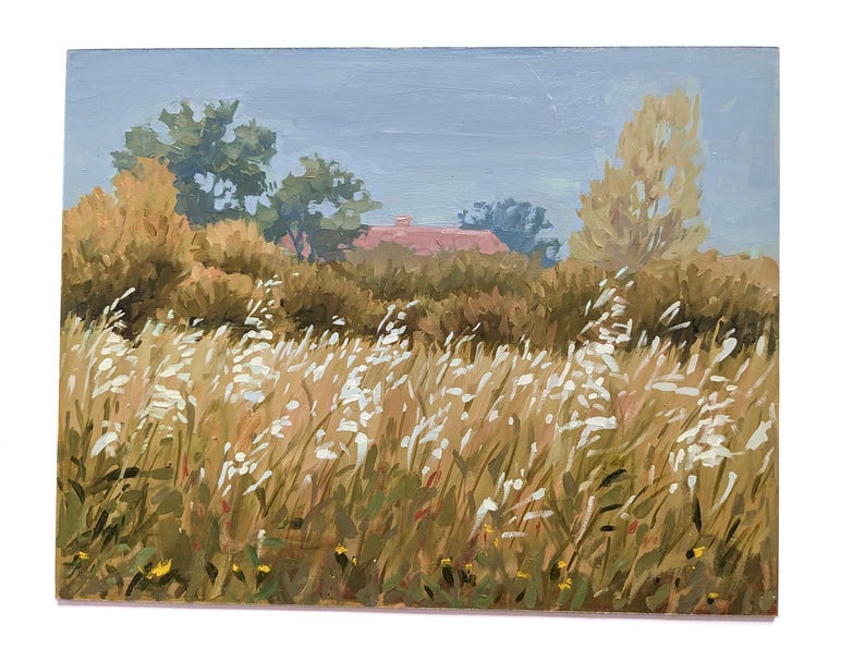 Original Oil Painting 11x14 on Canvasboard Impasto Landscape Art ...