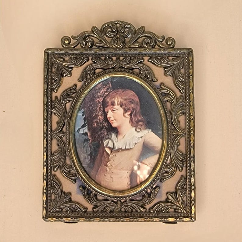 Vintage Italian Brass Florentine Photo Frame, 60s Renaissance Decor - Etsy