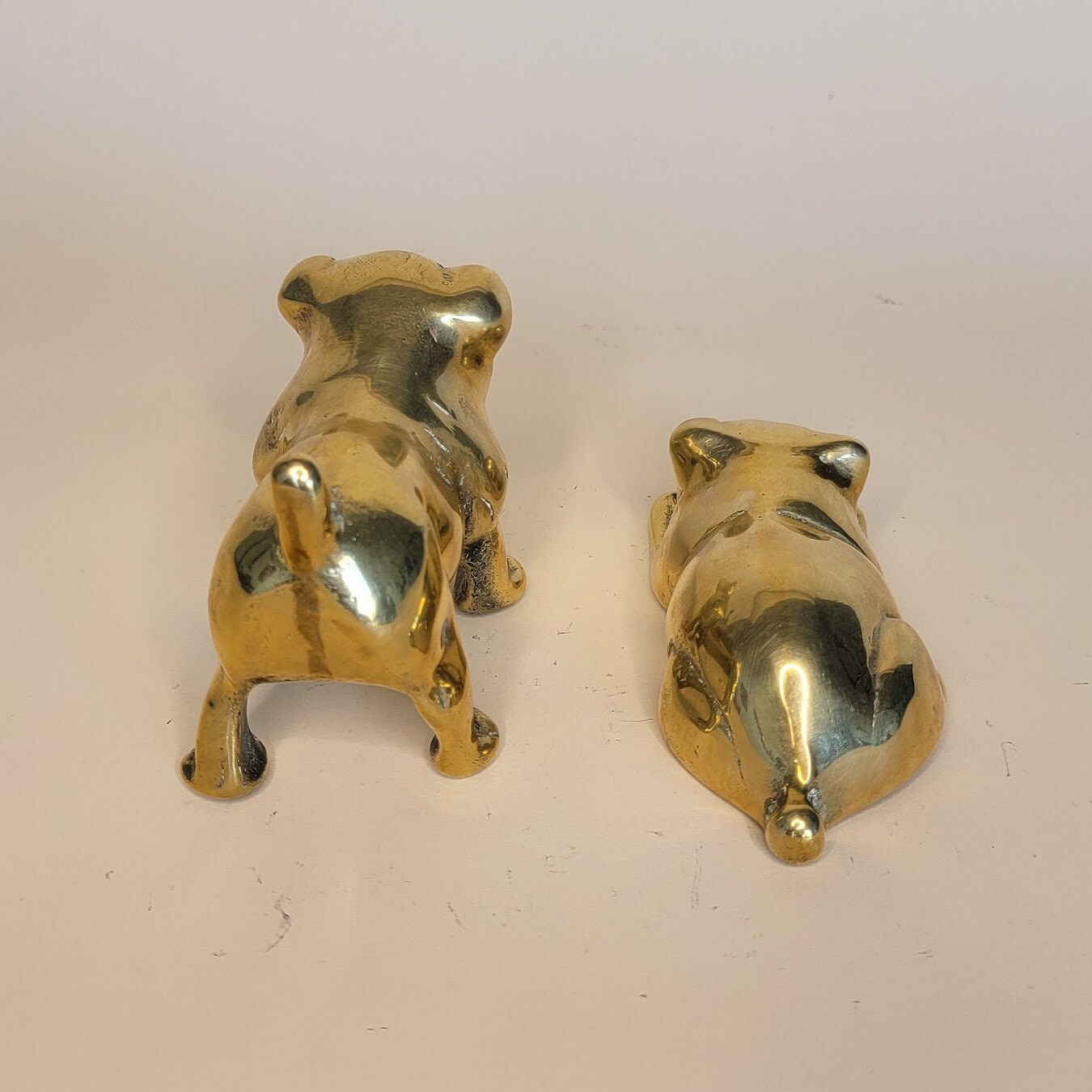 Vintage Brass British Bulldog Figure Paperweight - Etsy