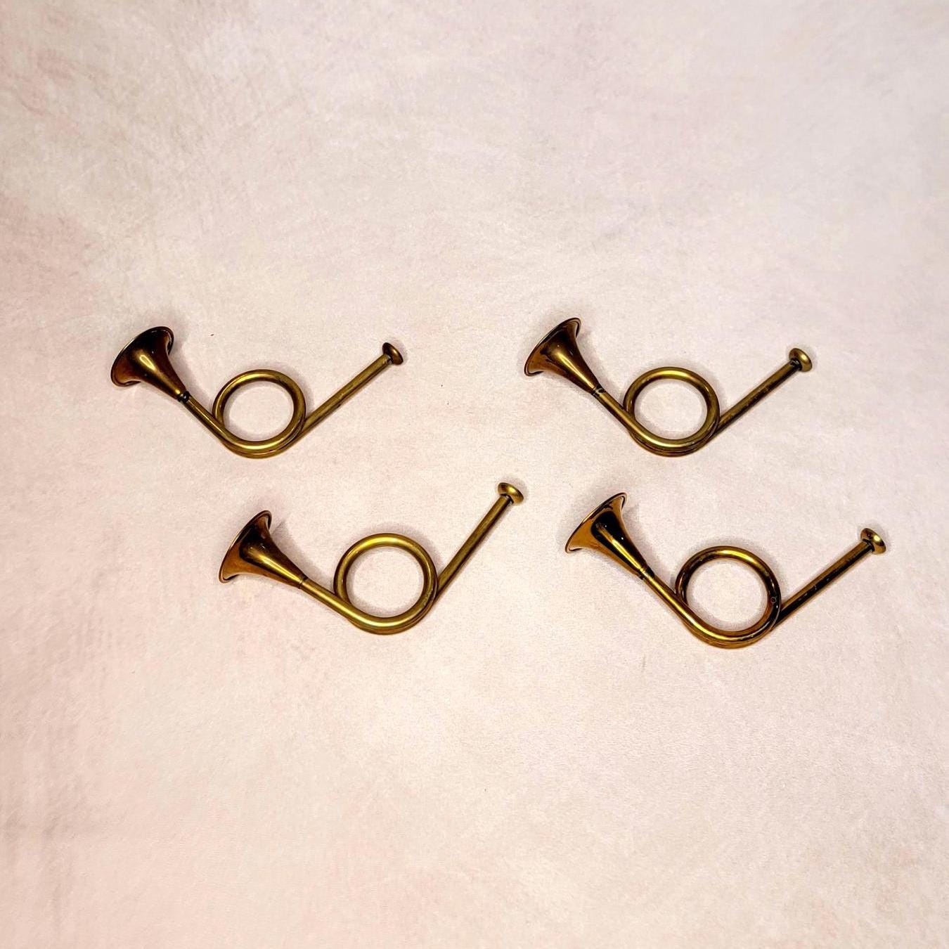 Vintage Brass Bugle Horn Collection - Hunting Horns - Rustic Wall Decor ...