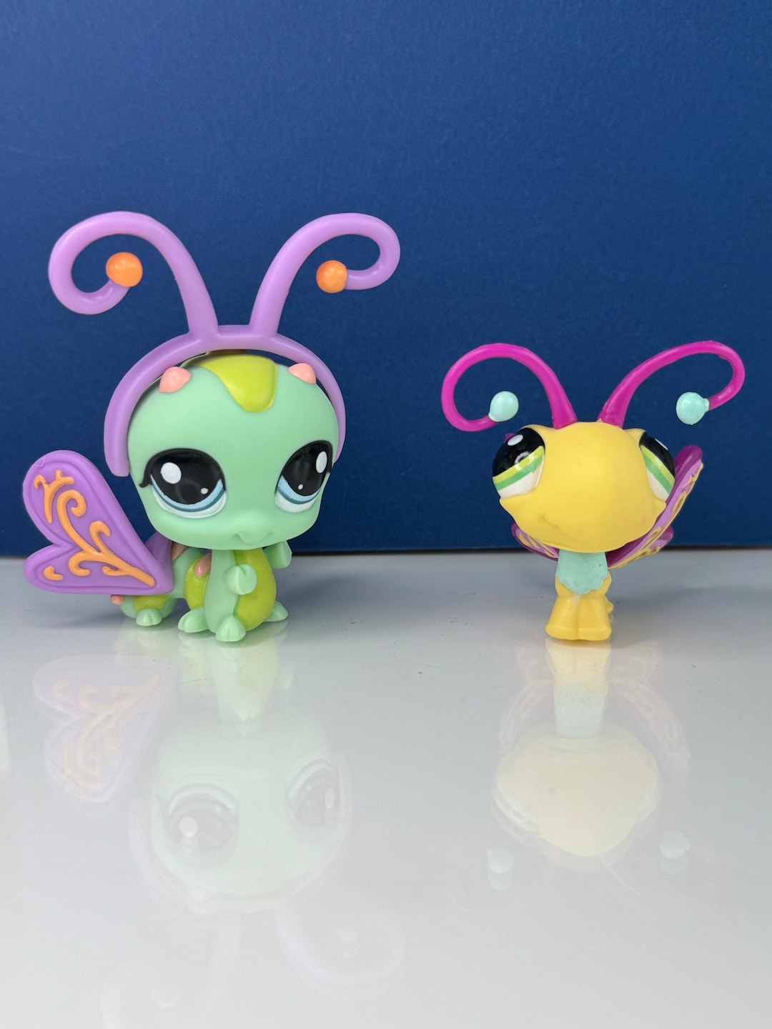Hasbro Littlest Pet Shop LPS Butterfly 1946 & Caterpillar 1945 - Etsy